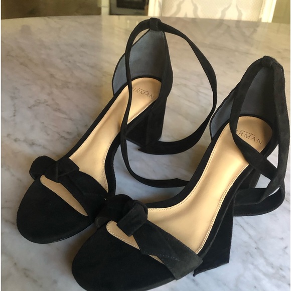 Alexandre Birman | Shoes | Alexandre Birman Italian Suede Black Heels ...